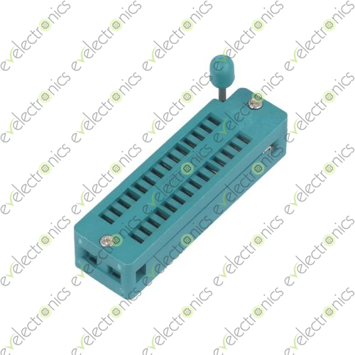 28 Pin Zero Insertion Force ZIF Socket Slim DIP-28 in Pakistan