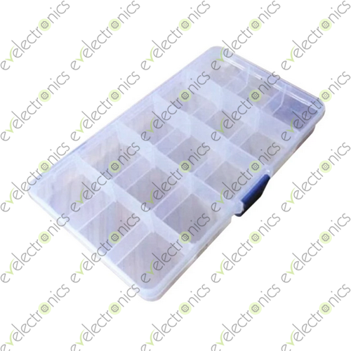 Adjustable Plastic Storage Box/Container 15 Compartments 175x98x23mm in ...