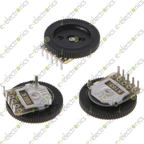 10K Ohm B103 Gear Pulley Tuning Dial Potentiometer 16x2mm 5Pin in Pakistan