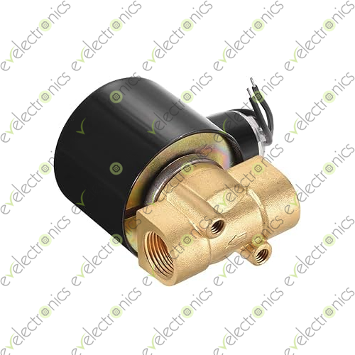 2W-200-20 3/4 Inch Brass Electric Solenoid Valve Water Air Fuels N/C DC ...