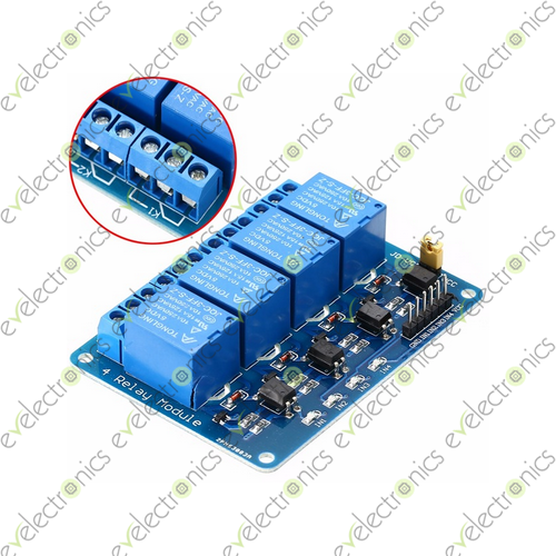4 Channel 5V Relay Module With optocoupler in Pakistan