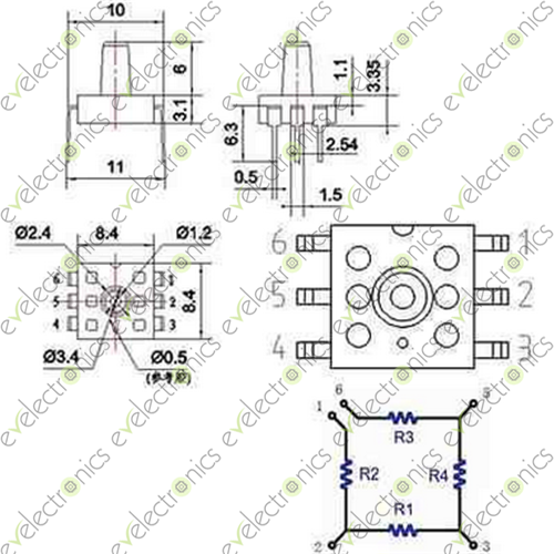 0-40kPa MPS20N0040D-D DIP-6 Sphygmomanometer Pressure Sensor in Pakistan