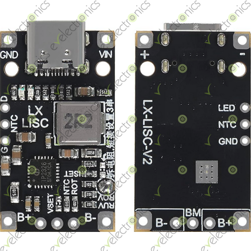 DC-DC USB Type-C 2S 3S BMS 15W 8.4V 12.6V 1.5A Lithium Battery Charging ...