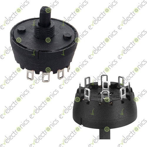 1 Pole 5 Position DXS01 8A Panel Mount Rotary Switch in Pakistan