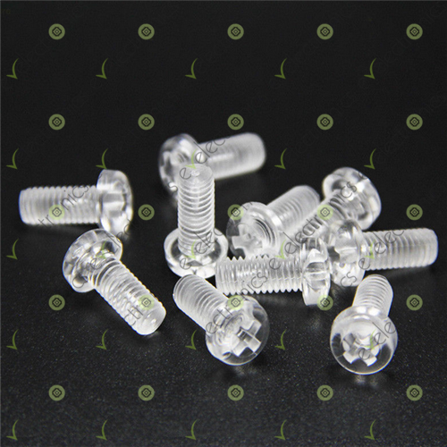 M3x10mm Round Phillips head Acrylic Clear Plastic Screws in Pakistan