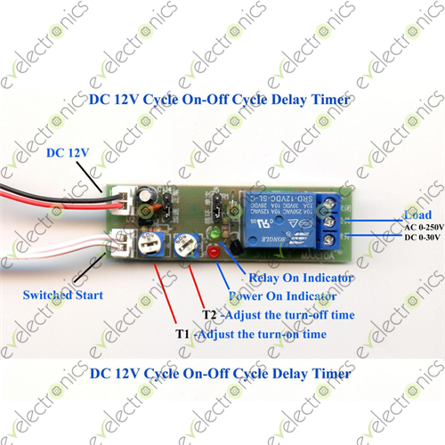 12V Infinite Delay Timer Control Switch ON OFF Loop in Pakistan