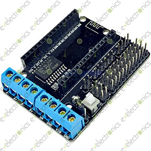 2-Channel ESP8266 L293D NodeMCU Motor Shield Board in Pakistan