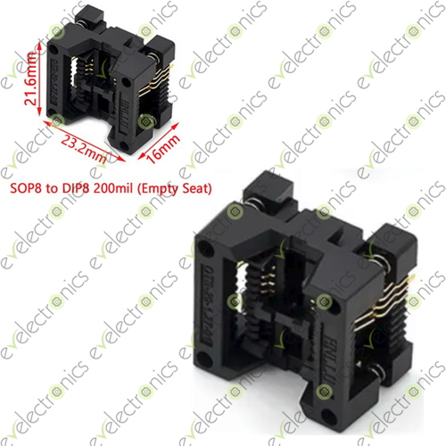 SOIC8 SOP8 to DIP8 EZ Programmer Adapter Socket Converter without PCB 200mil in Pakistan