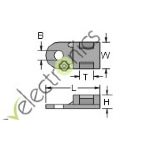 5mm Saddle Type Cable Zip Tie Mount STM-0 in Pakistan