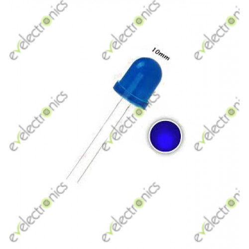 10MM Diffused Blue LED 800mcd in Pakistan
