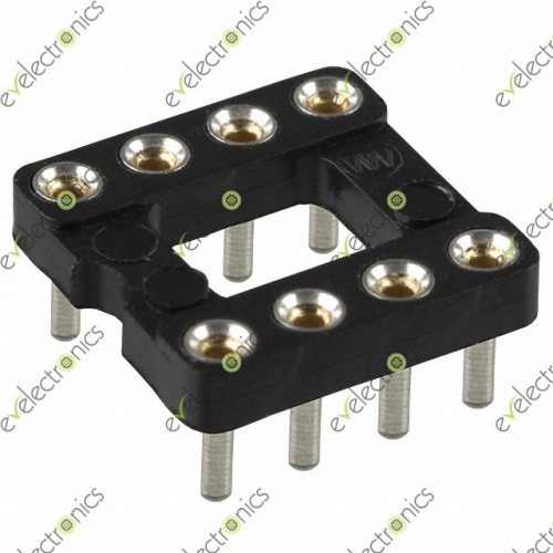 8 Pin Round IC Socket DIP-8 in Pakistan