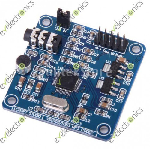 VS1053 MP3 Module Development Board (On-board recording function) in ...
