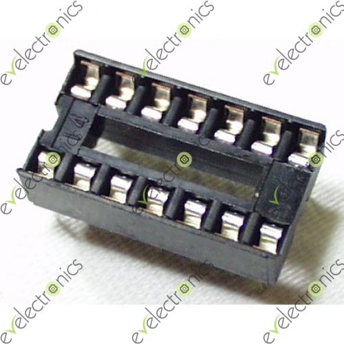 14 Pin Flat Base IC Socket DIP-14 in Pakistan
