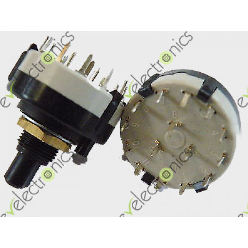 3 Pole 4 Position RS26 Panel Mount Rotary Switch in Pakistan