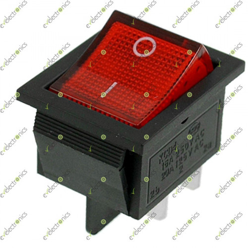 Rocker Switch KCD4 (Red)