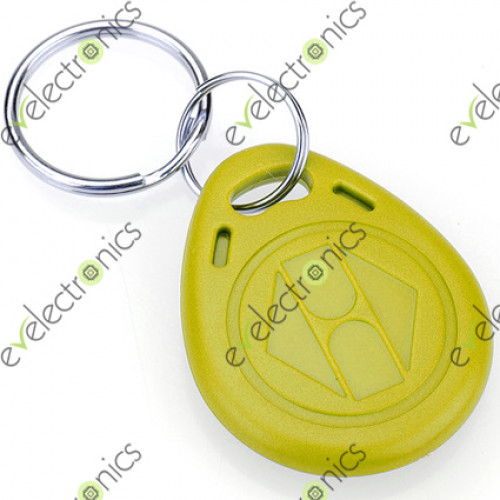 RFID 125KHz Proximity ID Token Tag Key Keyfobs Chain Yellow in Pakistan