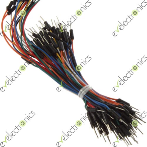 65 Pcs Male to Male Solderless Flexible Breadboard Jump Wires in Pakistan