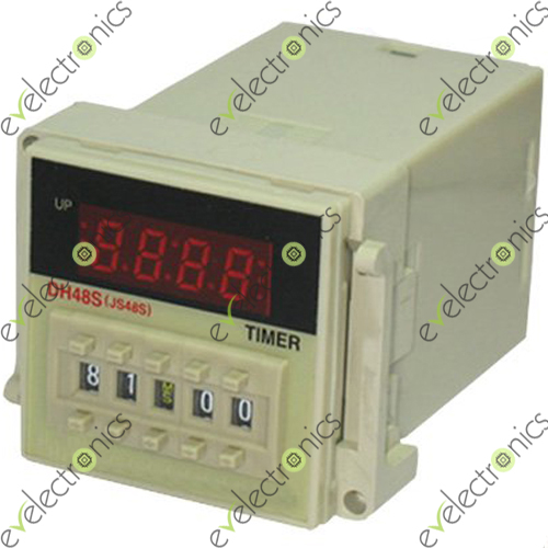 DH48S-2Z 220VAC DPDT Digital Timer Relay 0.01s-99h99m Hours 8-pin in ...