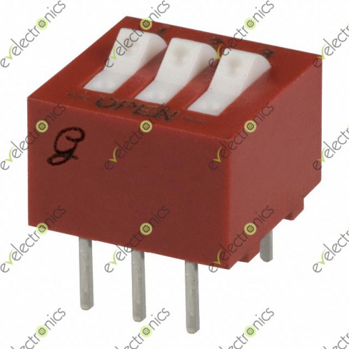 3 positions 3-Bit Rocker Type DIP Switch 2.54mm DIP-6 in Pakistan