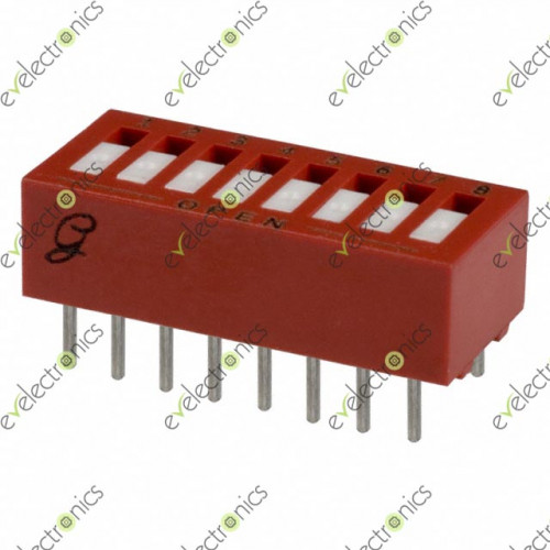 8 positions 8-Bit Slide Type DIP Switch 2.54mm DIP-16 in Pakistan