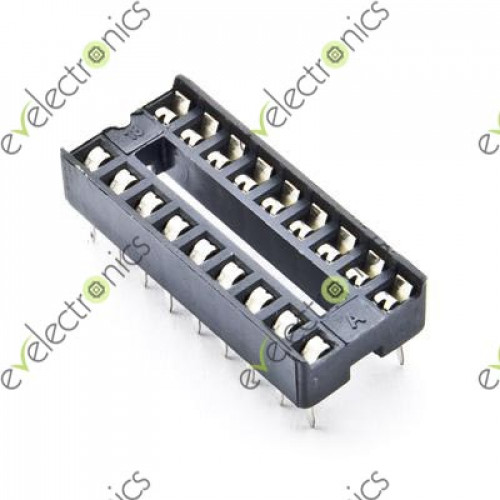 18 Pin Flat Base IC Socket DIP-18 in Pakistan