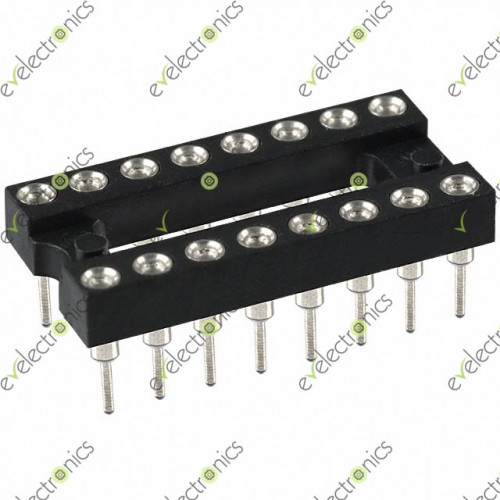 16 Pin Round IC Socket DIP-16 in Pakistan