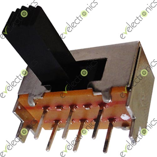6 Pins Big (Double Row) Horizontal Slide Switch 9mm in Pakistan