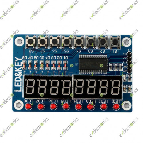 8-Bit Digital LED Tube 8-Bit TM1638 8 Key Display Module in Pakistan