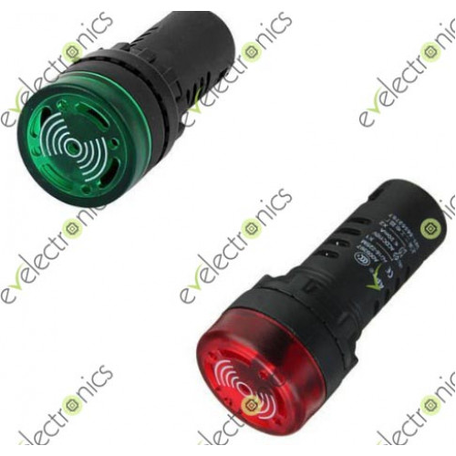 AD16-22SM Red Bulb 220V Flash Buzzer Acousto-Optic Buzzer 28mm in Pakistan