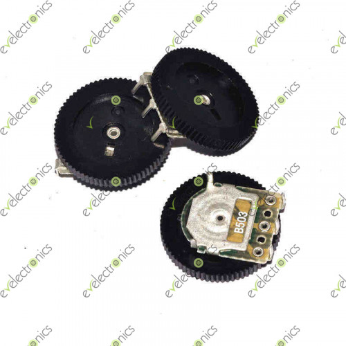 10K Ohm B103 Gear Pulley Tuning Dial Potentiometer 16x2mm 3Pin in Pakistan